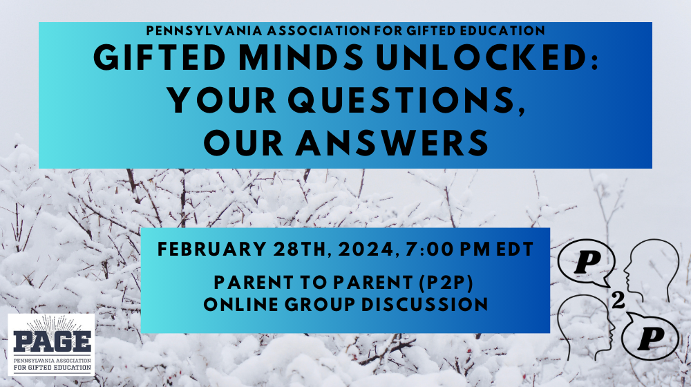 Gifted Minds Unlocked: Your Questions, Our Answers - Pennsylvania ...